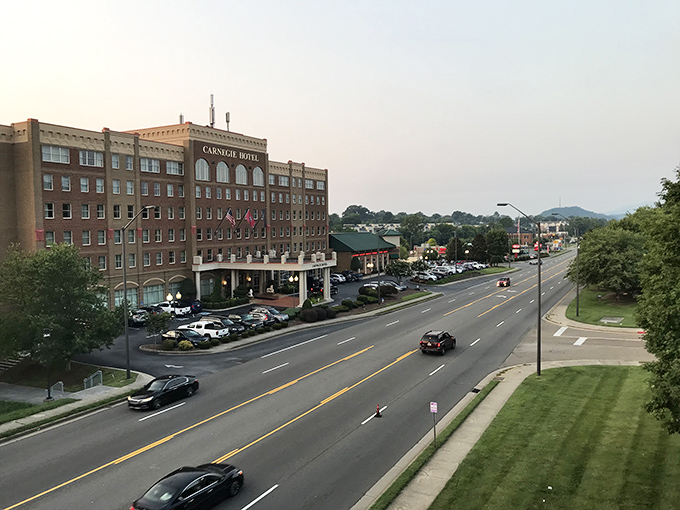 Historic Carnegie Hotel anchors a downtown where dinner dates don't require financial planning.