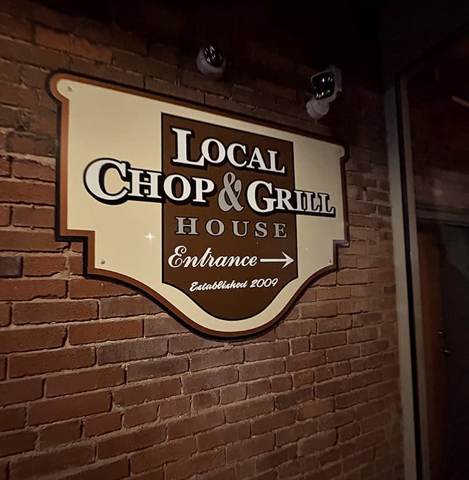 This unassuming entrance in downtown Harrisonburg hides a temple of locally-sourced beef. The best secrets come in simple packages!