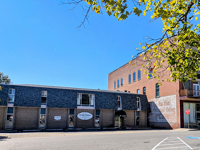 Small-town charm meets practical affordability in Madisonville's historic downtown, where every storefront tells a story.