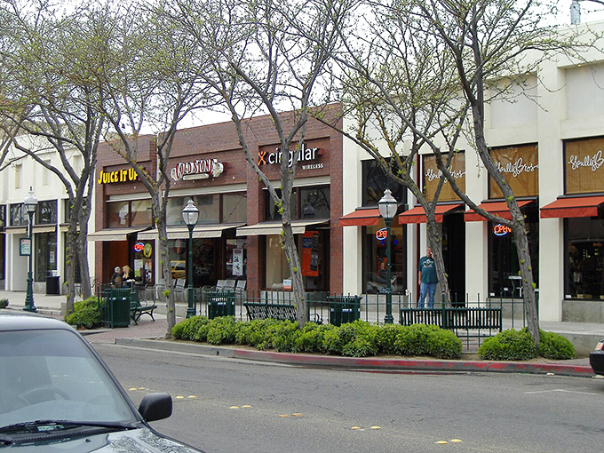 Merced's charming downtown shopping district invites leisurely afternoon strolls. Tree-lined streets and local businesses create a friendly atmosphere for retirees on a budget.