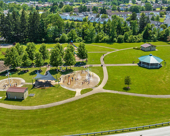 Main Street Middlefield blends the modern and traditional. This Geauga County town hosts Ohio's second-largest Amish settlement.