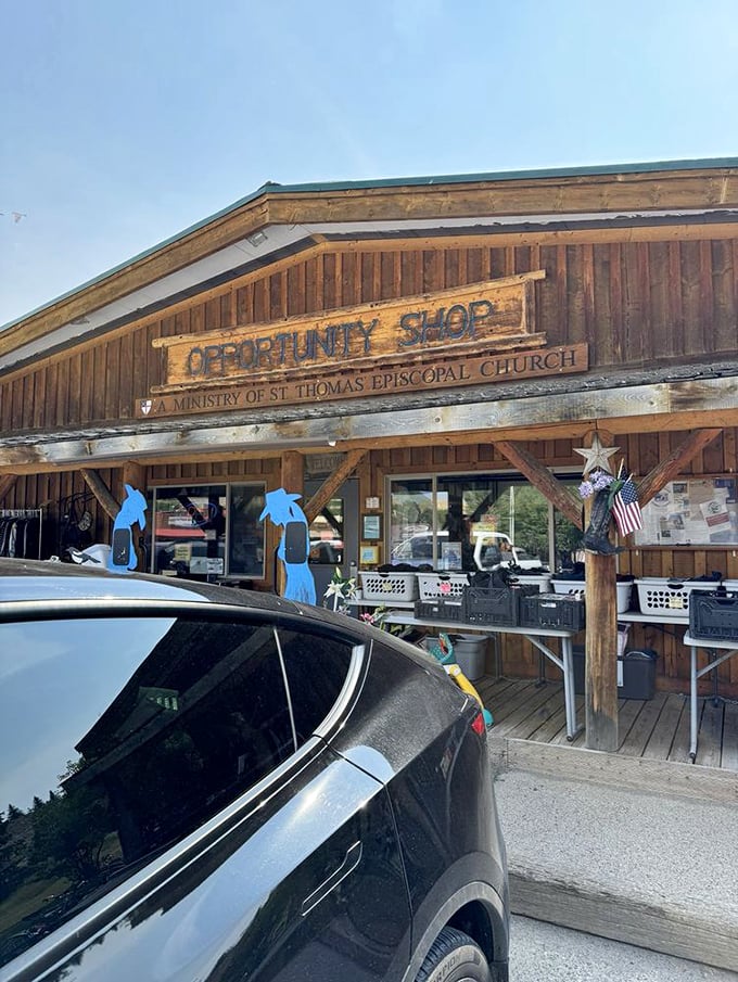 St. Thomas Episcopal Church's Opportunity Shop offers spiritual satisfaction through secular savings. Divine deals await!