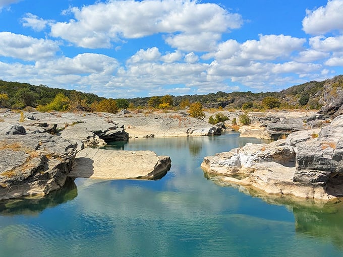 These limestone pools look like nature carved out its own private swimming holes just for Texas adventurers.