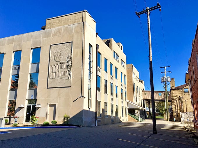 Art Deco meets small-town America in this impressive civic building. That Capitol relief carving is like finding an unexpected Broadway star in a community theater production.