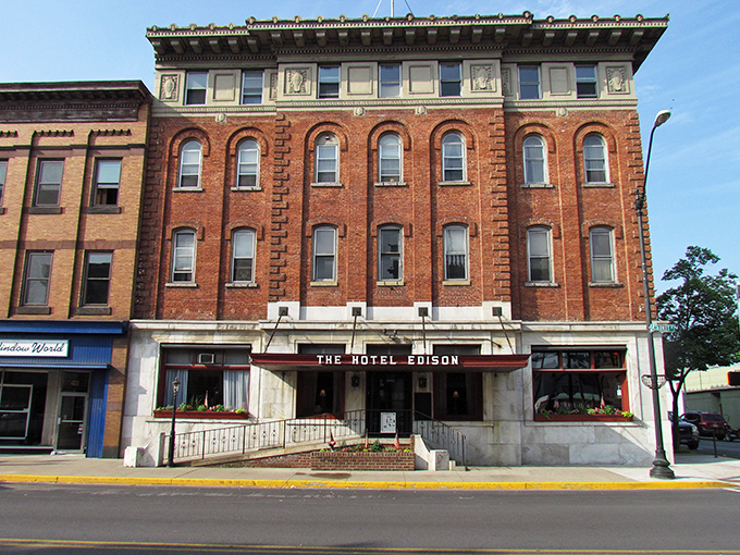 Sunbury's architectural gem gleams in the sunlight, its classic brick facade and ornate details whispering stories of a bygone era.