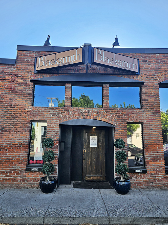 History meets culinary excellence at The Blacksmith. That wooden door has welcomed generations of Bend locals seeking the perfect combination of atmosphere and amazing steaks.