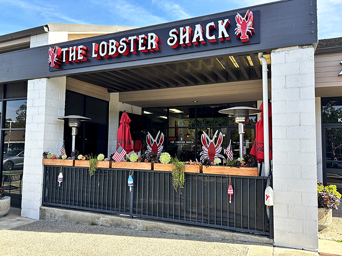 Wooden beams, lobster signs, and outdoor tables &ndash; this shack has everything except the East Coast accent. The lobster speaks for itself.