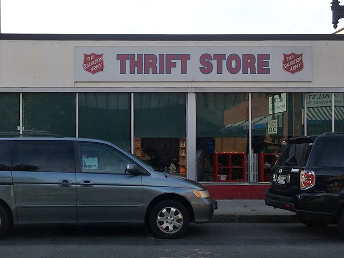 Lynn's thrift shopping headquarters where a twenty-dollar bill can outfit an entire family for the season.