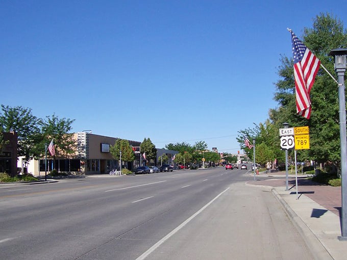 Worland's tree-lined main street showcases charming storefronts and awnings&mdash;where your budget stretches as far as the springtime branches.