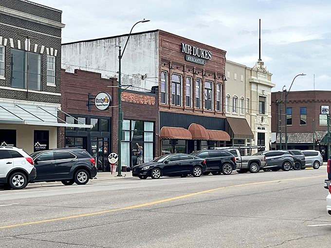 The charming buildings of York's main street create a welcoming atmosphere where retirees can live comfortably without financial stress.