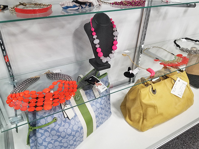 The jewelry counter&mdash;where statement necklaces and designer bags wait to become someone's "incredible find" story.