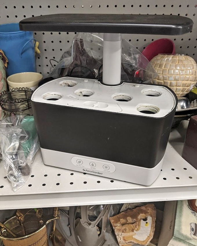 Kitchen gadgets with mysterious purposes await their next culinary adventure&mdash;this AeroGarden might just be your ticket to herb nirvana.