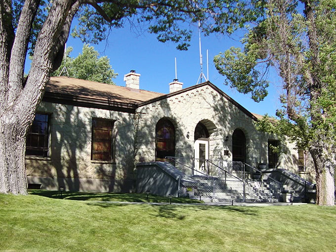 The Alpine County Courthouse stands as California's smallest county seat, where government business happens at a human scale amid towering pines and mountain air.