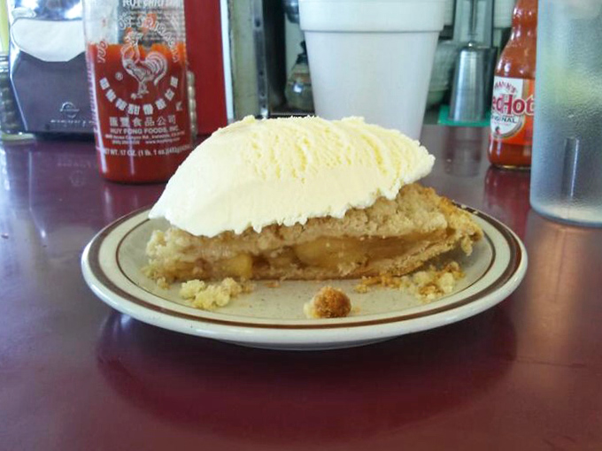 This isn't just apple pie—it's the reason ice cream was invented, a perfect partnership of flaky crust and sweet filling.