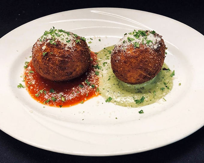 These arancini balls aren't just appetizers&mdash;they're crispy-on-the-outside, creamy-on-the-inside spheres of pure culinary joy.