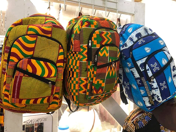 Backpacks bursting with personality and pattern&mdash;carry your essentials with a splash of global style.