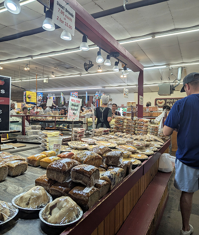 Bread loaves lined up like delicious soldiers, each one promising to make your store-bought stuff look sad.