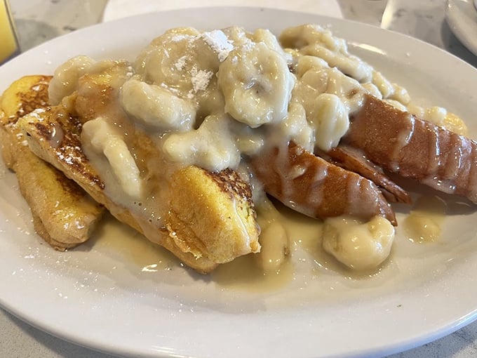 Banana Foster French Toast that blurs the line between breakfast and dessert. Your diet plan just called&mdash;it's taking the day off.