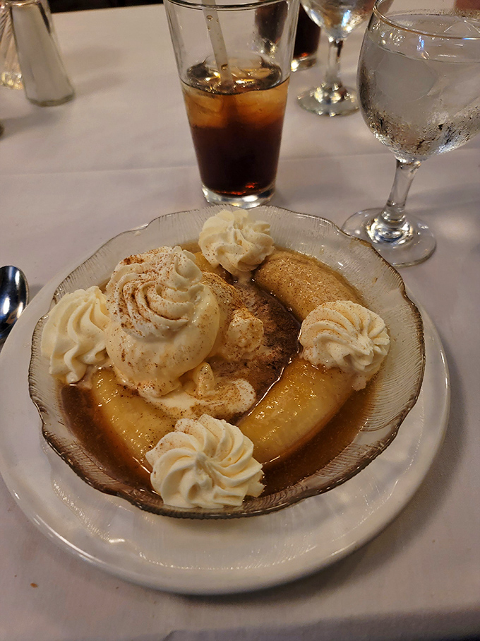 Bananas Foster that doesn't just satisfy your sweet tooth &ndash; it throws a Mardi Gras parade for your taste buds with every cinnamon-kissed bite.