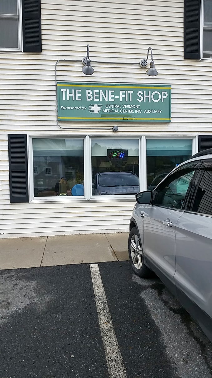 The Bene-Fit Shop embodies Vermont's practical approach to charity: do good while finding good deals, a win-win that feels distinctly New England.
