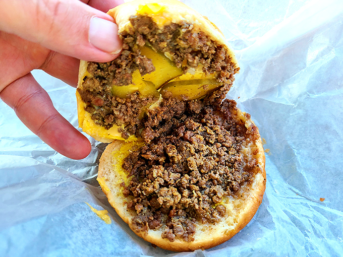 Peek inside and you'll understand why locals call this "meat magic"&mdash;perfectly seasoned, mysteriously delicious, and worth every escaped morsel.