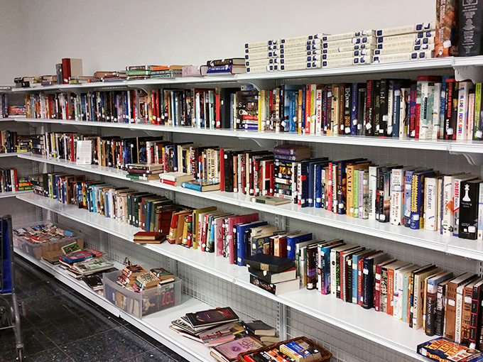 A bibliophile's dream come true&mdash;shelves packed with literary adventures waiting to be adopted for less than the price of a fancy coffee.