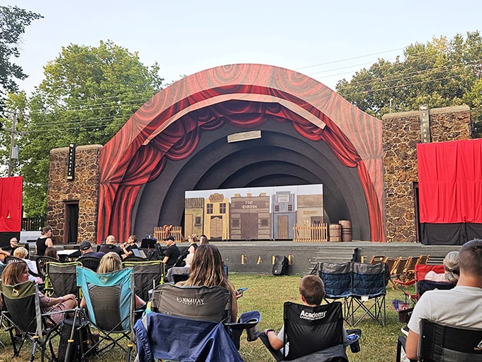 Broadway RFD's outdoor stage hosts performances under actual stars instead of Hollywood's metaphorical ones for refreshing change.