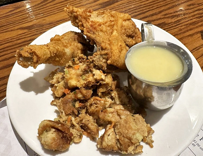 Broasted chicken that renders Colonel Sanders irrelevant. Crispy, juicy, and served with a side of "why-haven't-I-been-here-before" regret.