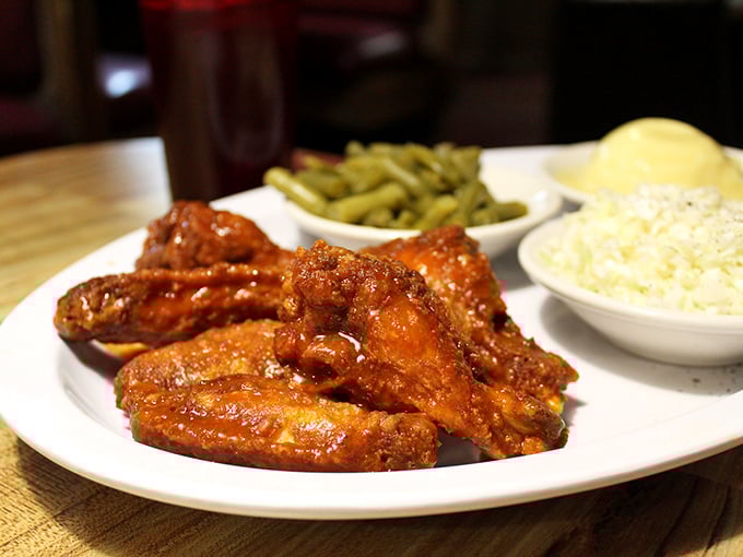 Buffalo wings that strike that perfect balance between heat and flavor &ndash; these aren't trying to prove anything except deliciousness.