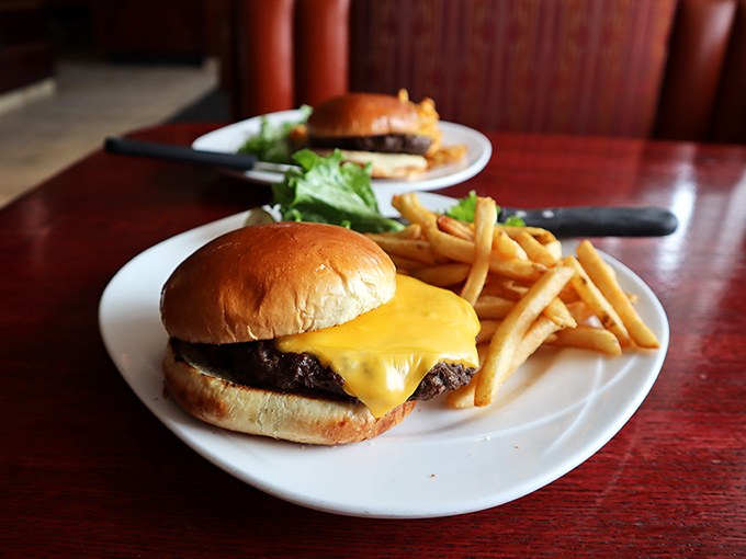 A cheeseburger that doesn't need fancy toppings to tell you it means business&mdash;simple, honest, and utterly satisfying.