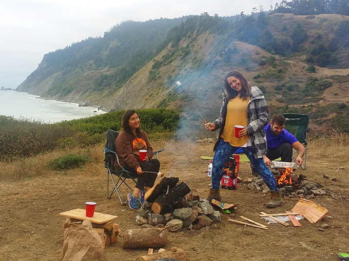 Campfire cooking with coastal views that make gourmet restaurants seem overrated and unnecessarily complicated by comparison.