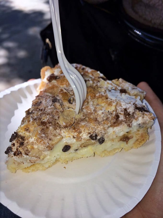 This isn't just pie &ndash; it's a sweet finale to a historic meal, with crumbly crust and creamy filling that demands a moment of respectful silence.