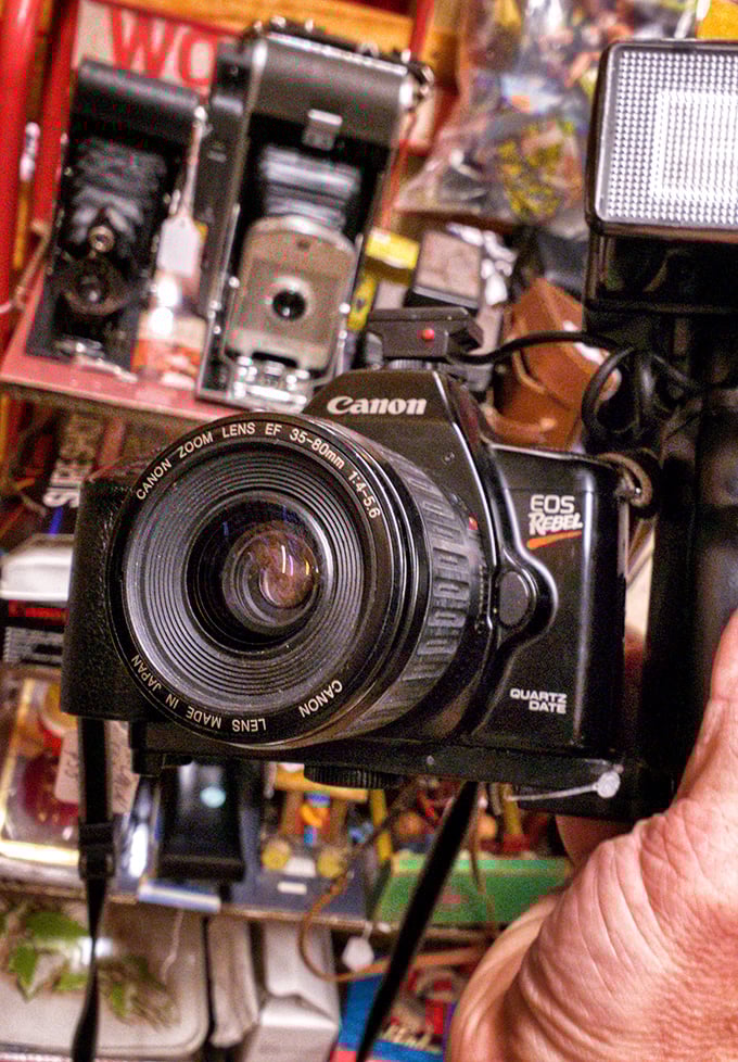 From Polaroids to digital, this camera collection captures the evolution of how we've captured memories, each model a technological time capsule.