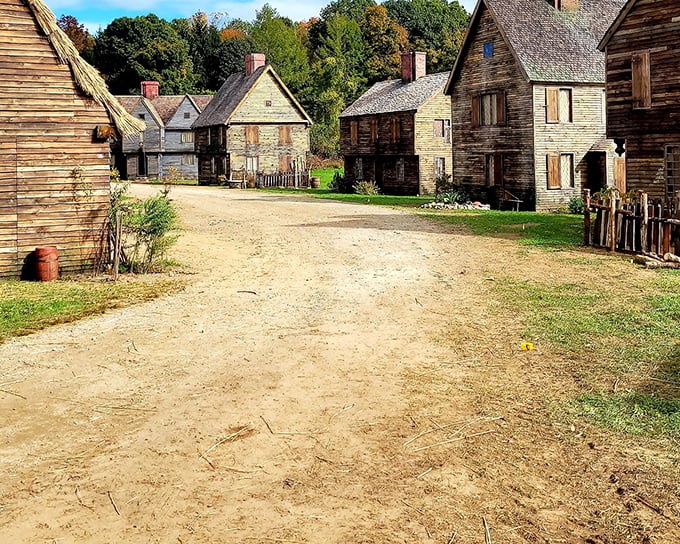 Chase Farm's historic village feels like a movie set, but these buildings tell authentic stories of Rhode Island's earliest settlers.