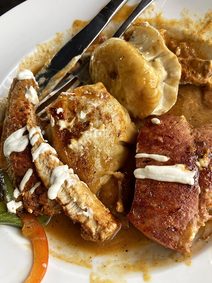Chicken paprikash that transports you straight to Eastern Europe without the jet lag. Those dumplings are floating in gravy heaven.