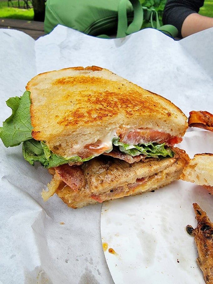 This isn't just lunch&mdash;it's edible architecture. Crisp lettuce, savory meats, and that perfectly toasted bread create a sandwich symphony that Mozart would envy.