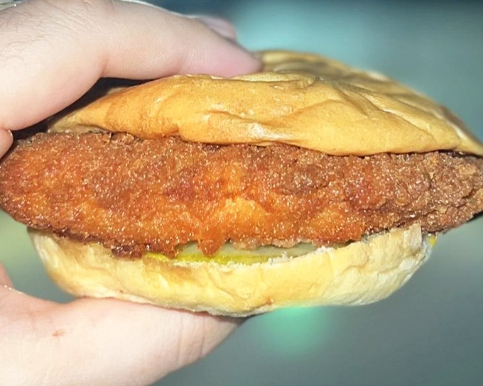 Not just another chicken sandwich—this golden-fried creation has the perfect crunch-to-softness ratio that keeps regulars coming back.