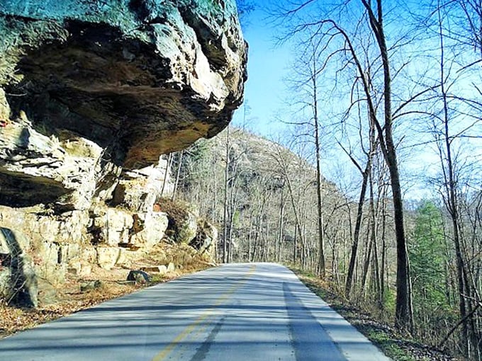 The road less traveled sometimes hugs a cliff face, reminding you that Kentucky's landscape has more drama than your favorite streaming series.