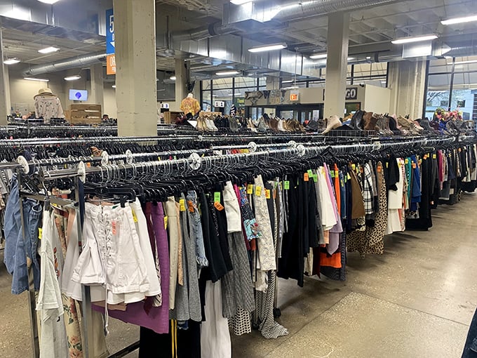The clothing forest where fashion goes for its second act&mdash;and smart shoppers find designer labels hiding among basics.