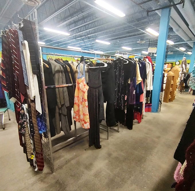 The fashion aisle: where yesterday's style becomes tomorrow's vintage find, all at prices that make your wallet smile.
