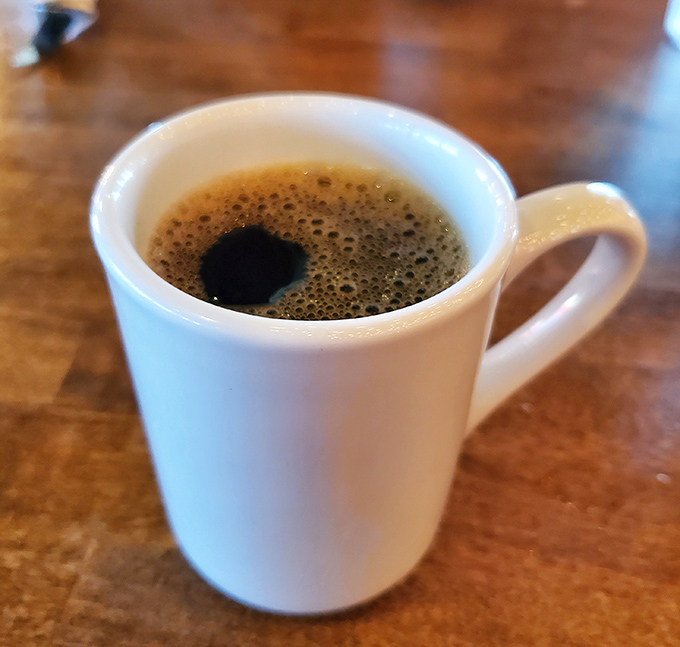 That first sip of diner coffee&mdash;strong, honest, and ready to jumpstart your day without any fancy coffee-shop pretension.