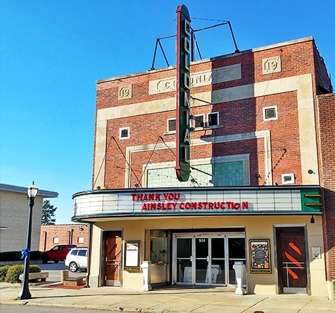 The Colonial Theater's vintage marquee stands as a testament to simpler entertainment times. Before Netflix, this was where Tarboro gathered for collective escape.