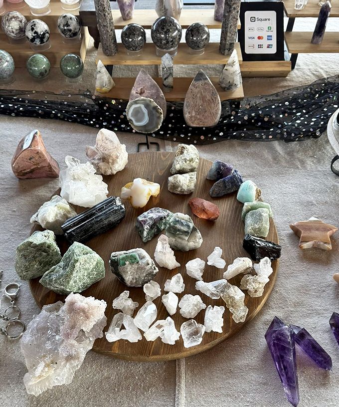 Nature's jewelry box spilled open&mdash;crystals and gemstones that promise everything from good vibes to "maybe this one will finally organize my life."