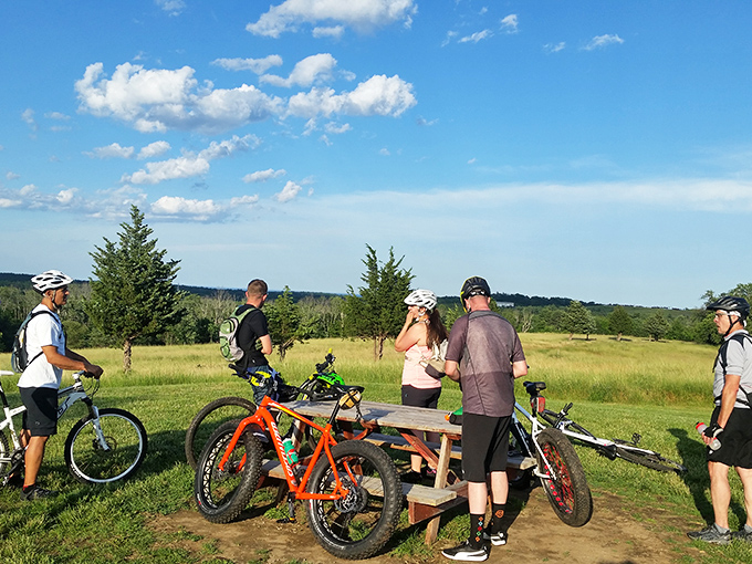 Two-wheeled warriors gather for trail conquests, proving retirement doesn't mean retiring from adventure.
