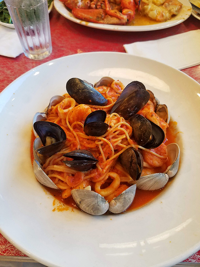 Seafood pasta that makes you wonder why you ever bothered with landlocked meals in the first place.
