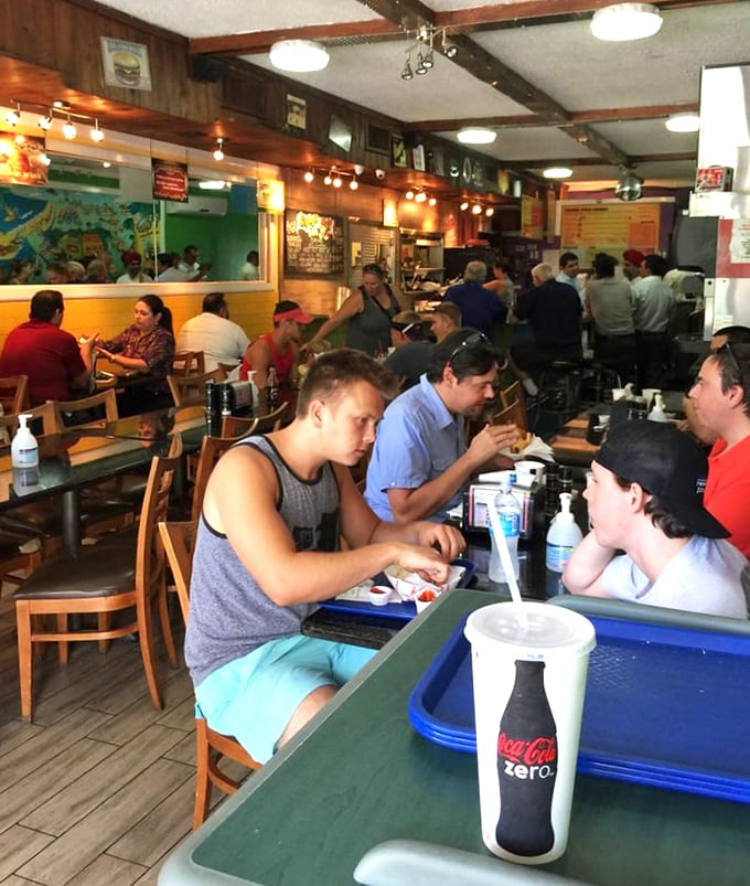 The universal language of good food brings strangers together at communal tables &ndash; where burger euphoria creates temporary friendships.