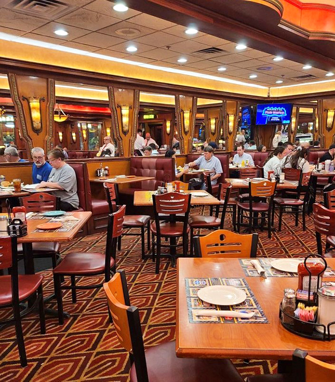 The dining room buzzes with the energy of satisfied customers&mdash;where strangers become neighbors united by the universal language of good food.