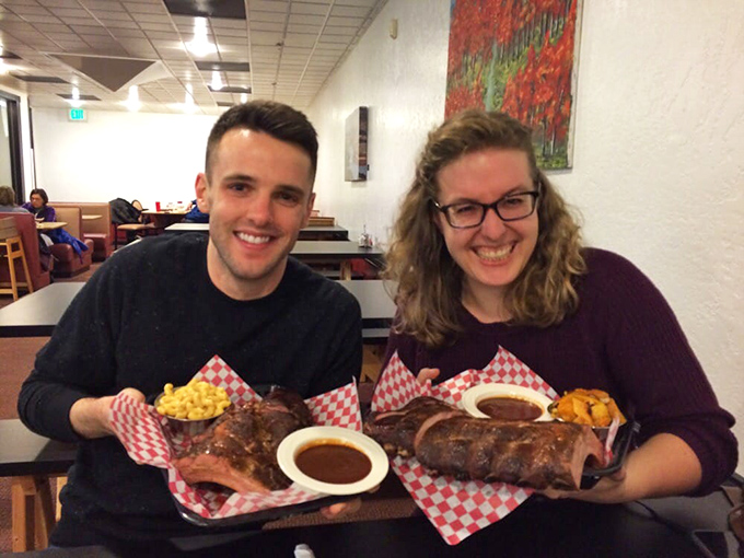 These happy diners know what's up: sharing a meal this good creates memories that last way beyond dessert.