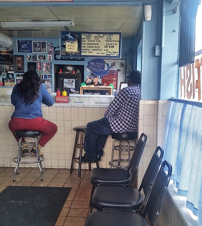 Where the magic happens&mdash;locals know to grab a stool at the counter for the freshest fish and neighborhood conversation.