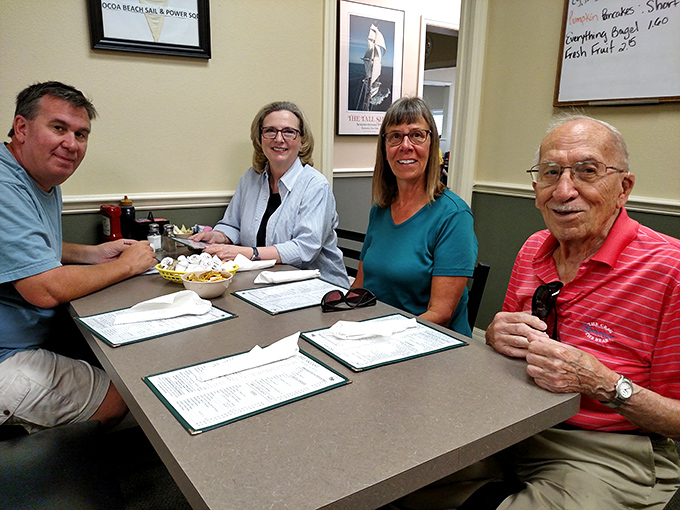 The true measure of a local spot: multi-generational tables where stories flow as freely as the coffee refills.